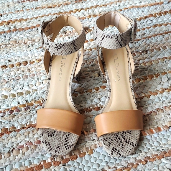 CL by Laundry | Shoes | Snake Print Sandal | Poshmark